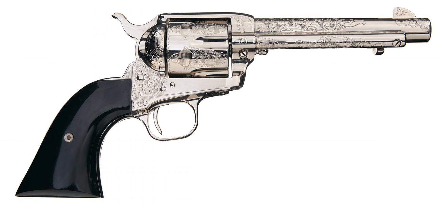 Factory Engraved Colt "The Old World Engravers Sampler" Single Action ...