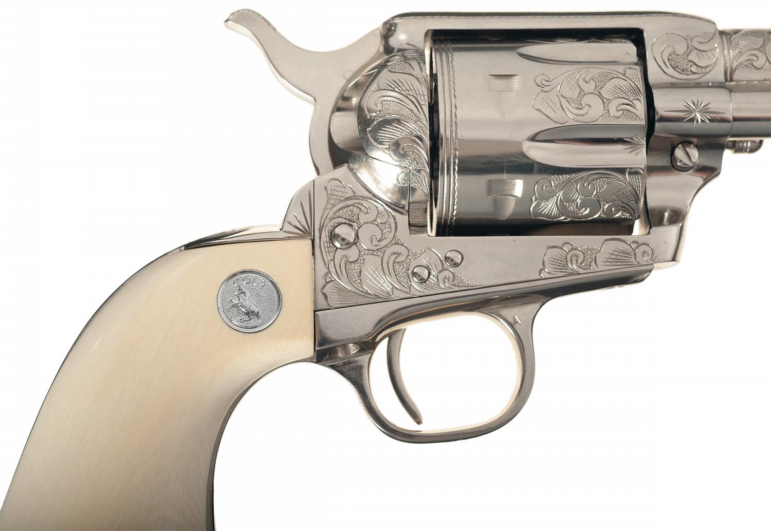 Custom Jeff Flannery Engraved Colt Single Action Army Revolver with ...