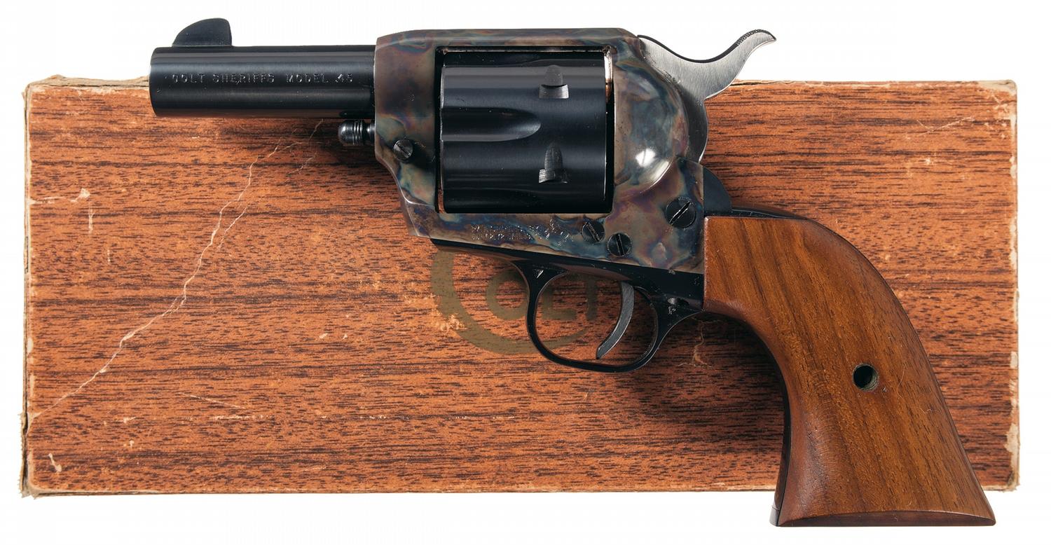 Desirable 1961 Production Colt Single Action Sheriff's Model Revolver ...