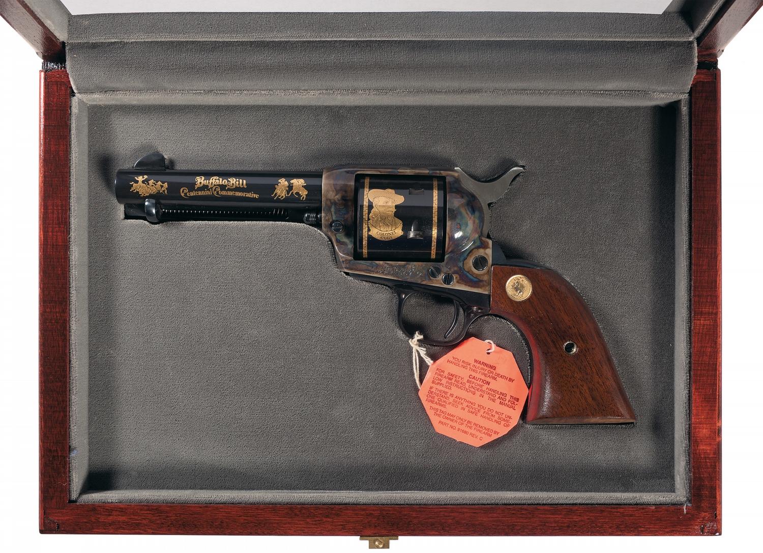 Colt Buffalo Bill Centennial Commemorative Revolver with Case