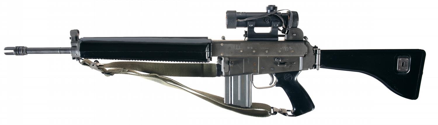 Scarce Full-Automatic Armalite AR 18 Rifle with Sling and Scope
