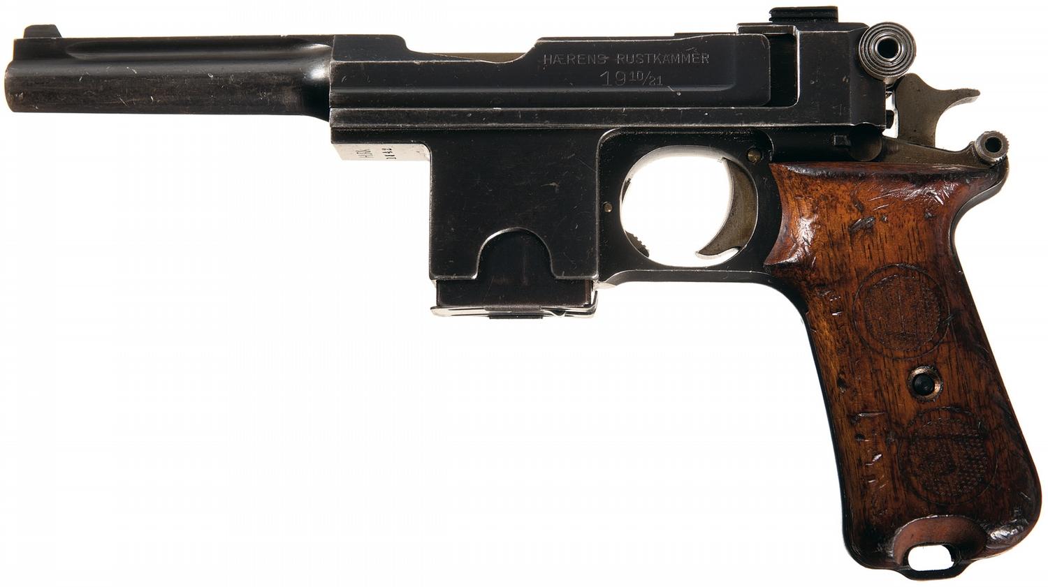 Danish Bergmann Model 1910/21 Semi-Automatic Pistol