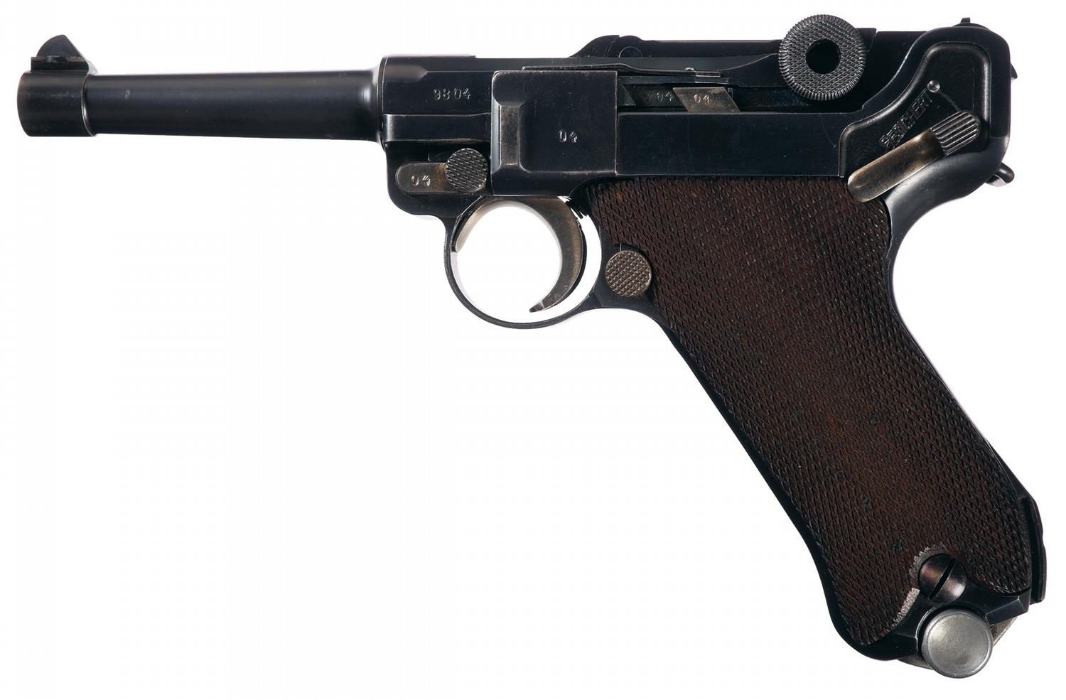 Scarce Mauser "G" Date (1935) Nazi Police Luger Pistol with Matching ...