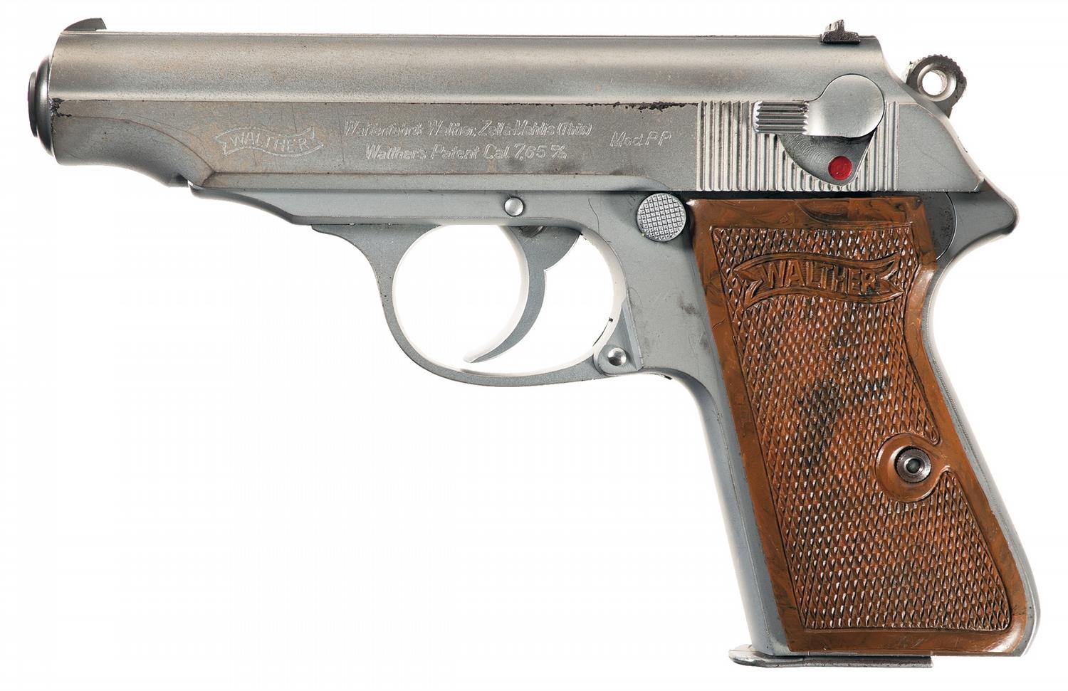 Rare "Verchromt" Pre-War Commercial Production Walther Model PP Semi ...