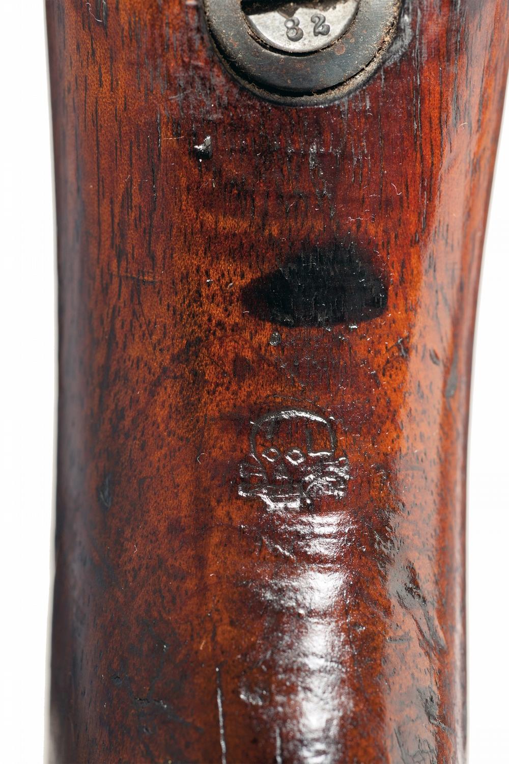 German Model GEW 98 Rework Bolt Action Rifle with Death Head Stamp