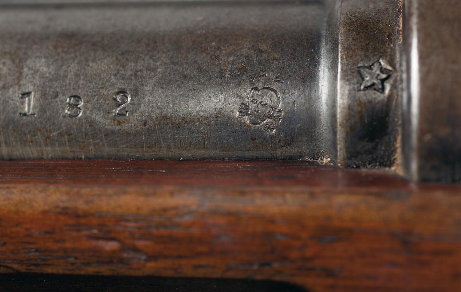 German Model GEW 98 Rework Bolt Action Rifle with Death Head Stamp