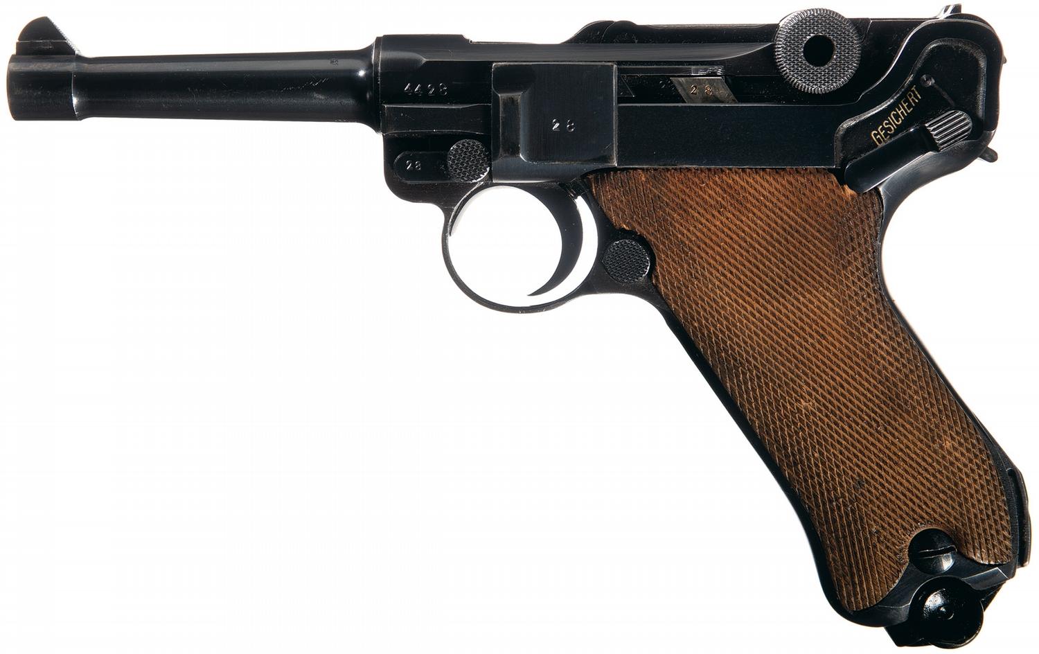 WWII Mauser "42" Code 1940 Dated Luger Pistol