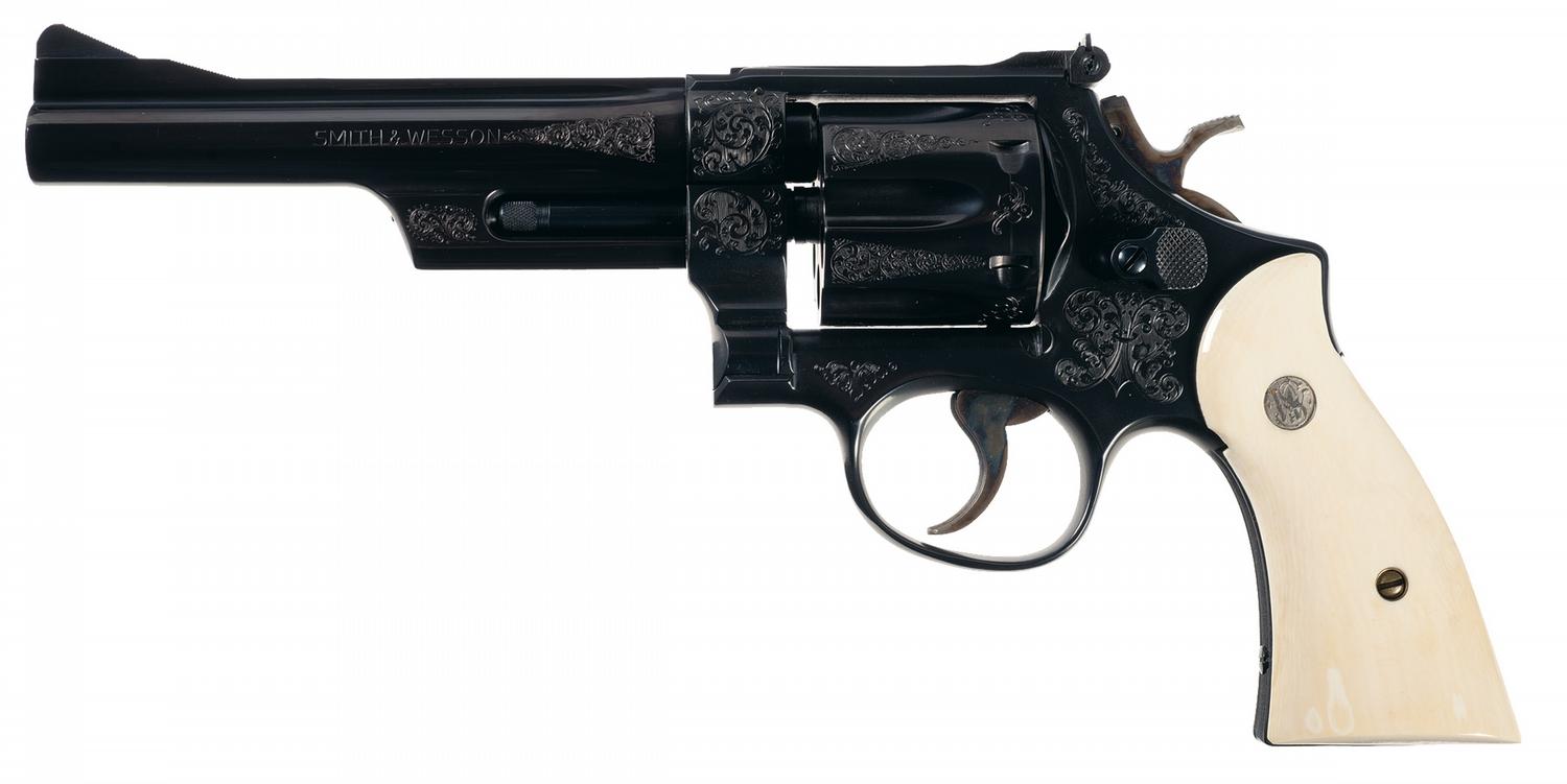 Custom Engraved Smith & Wesson Model 28-2 Highway Patrolman Double ...