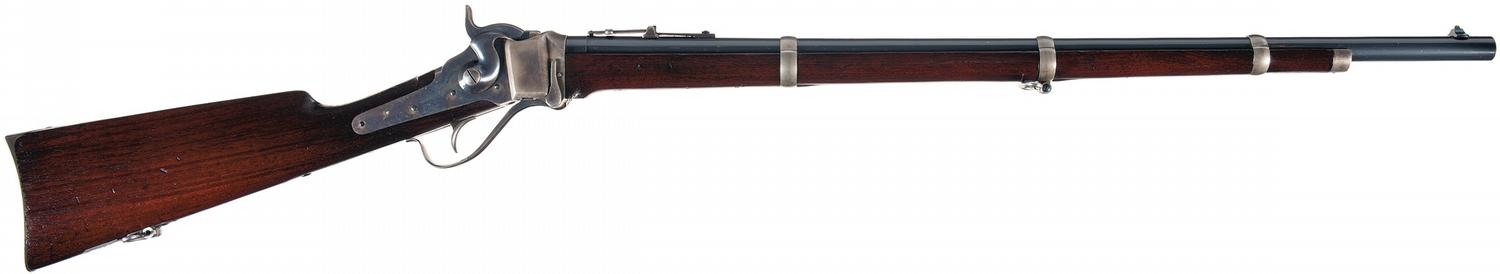 Exceptional Sharps Model 1874 Military Rifle with Rare Bridgeport ...