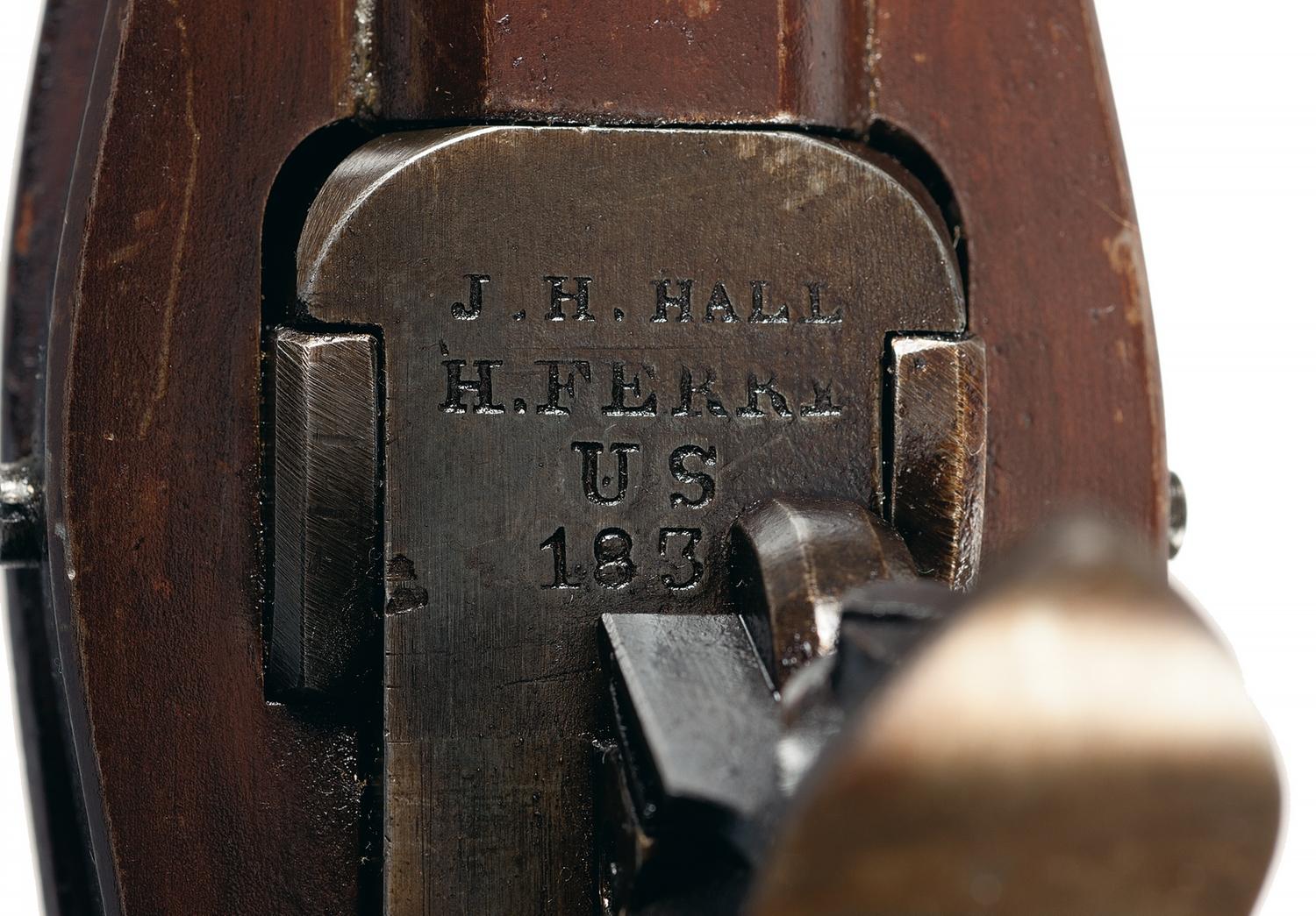 Excellent U.S. Harpers Ferry Hall Patent Model 1819 Breech Loading ...