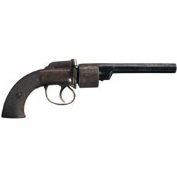 Engraved British Transition Bar Hammer Percussion Revolver
