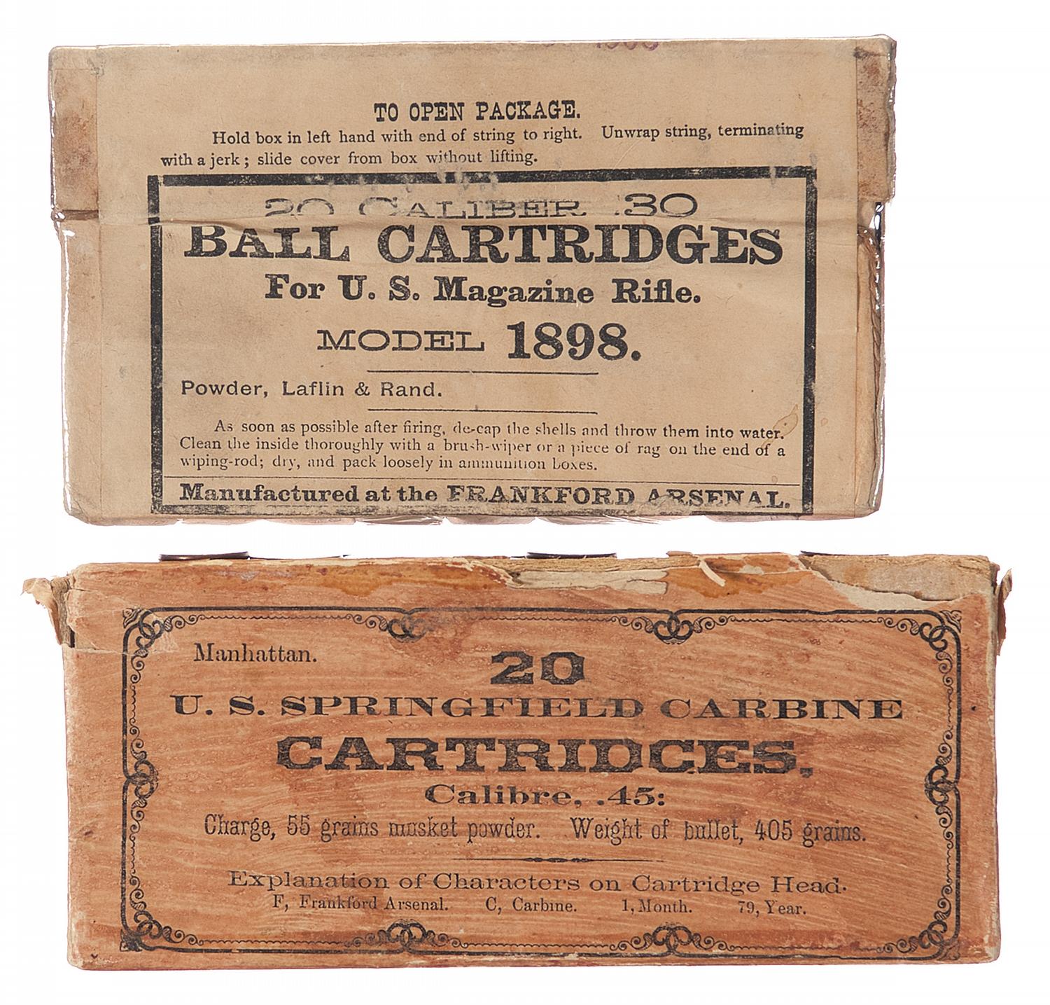 Two Boxes of Frankford Arsenal Military Rifle Cartridges