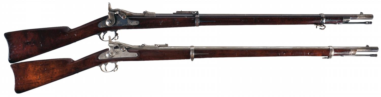 Collector's Lot of Two U.S. Springfield Trapdoor Rifles