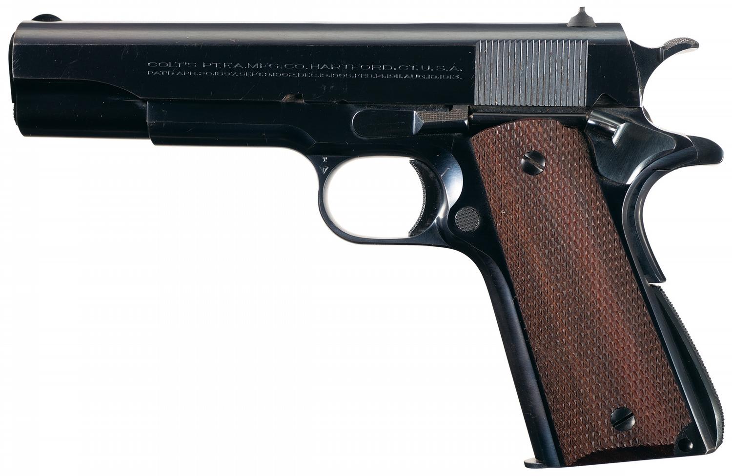 Exceptional Pre-War Colt Super Match 38 Semi-Automatic Pistol with ...