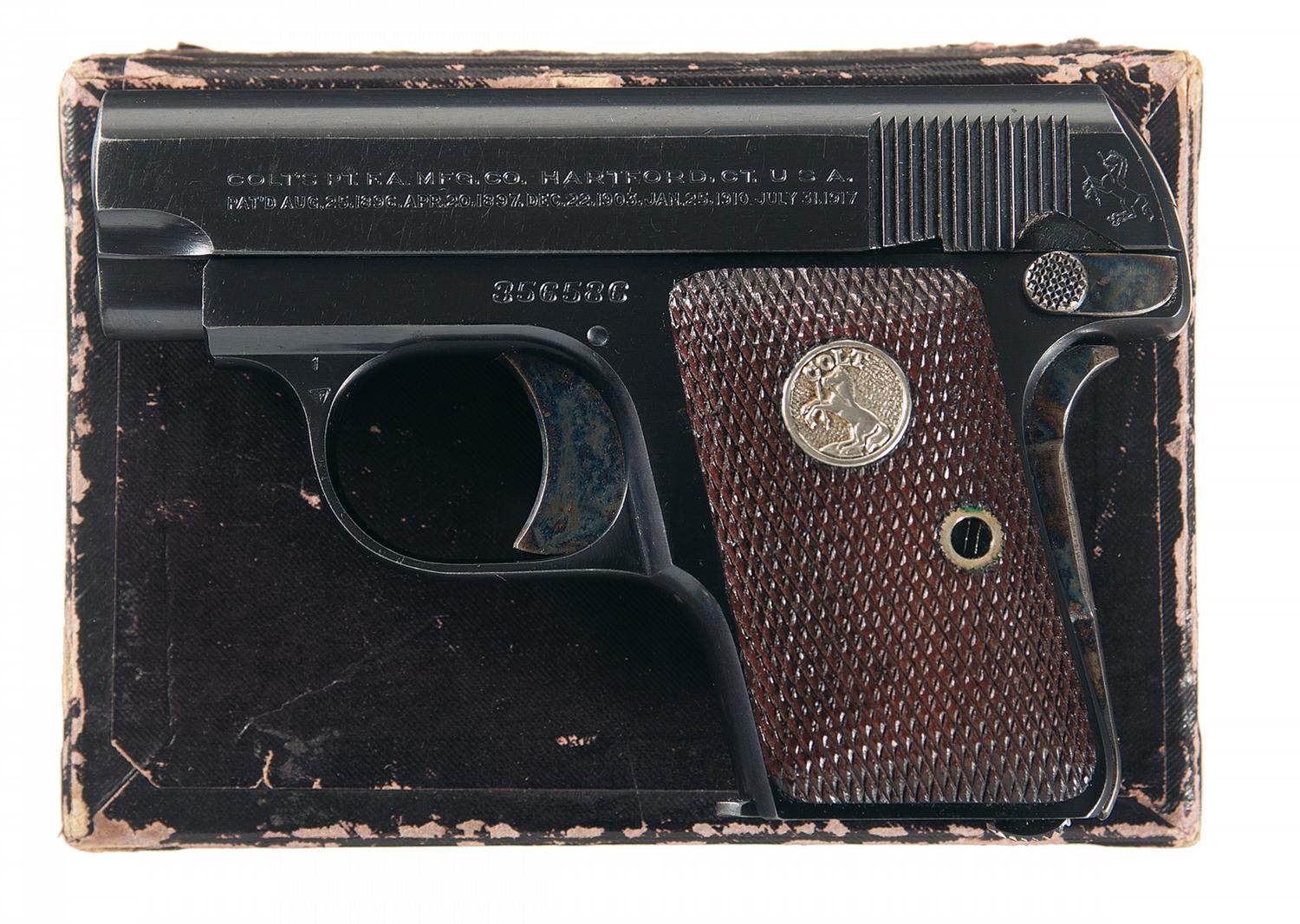 Excellent Colt Model 1908 Vest Pocket Pistol with Box