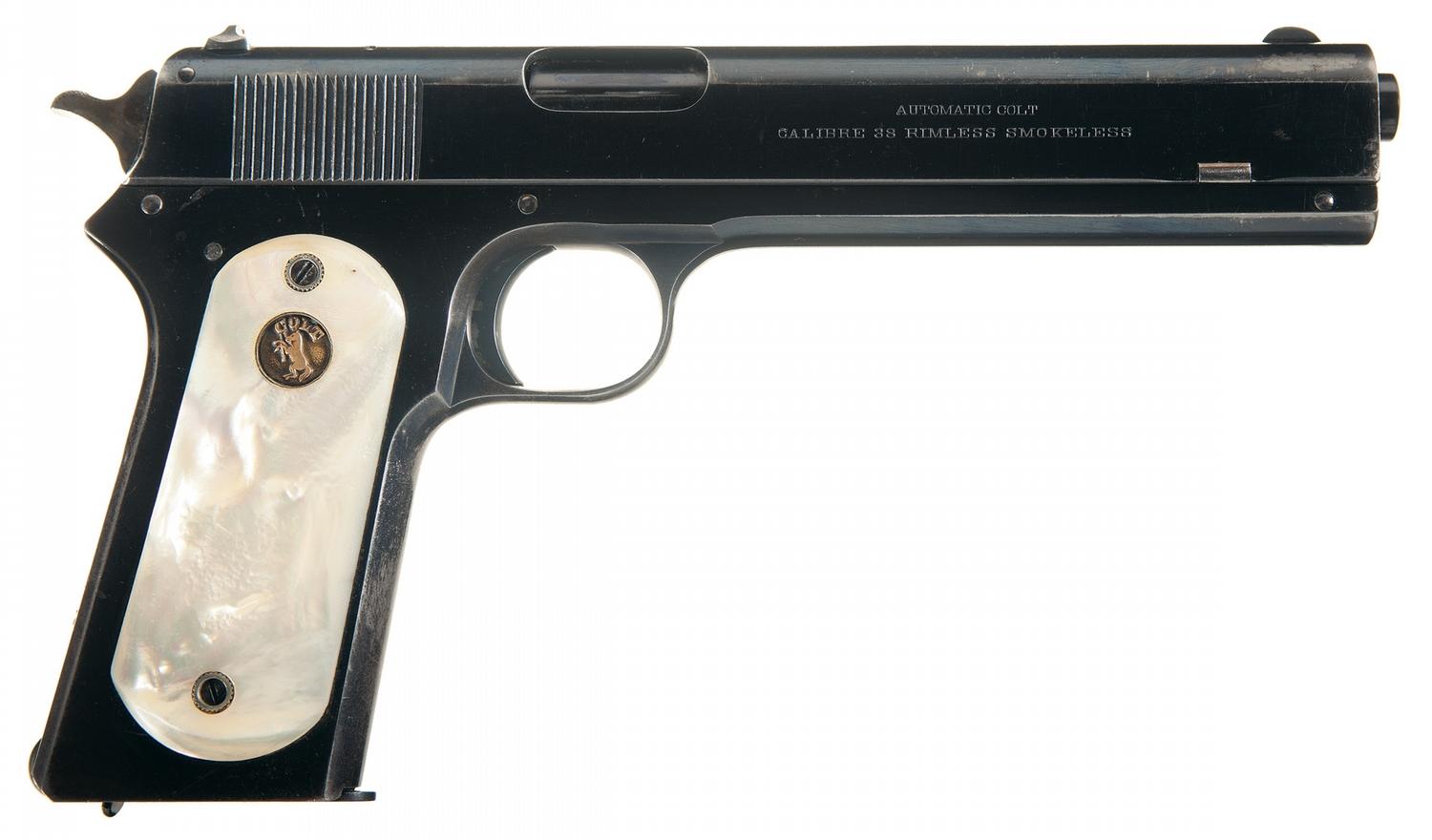 Colt Model 1902 Military Semi-Automatic Pistol with Rare Factory Pearl ...