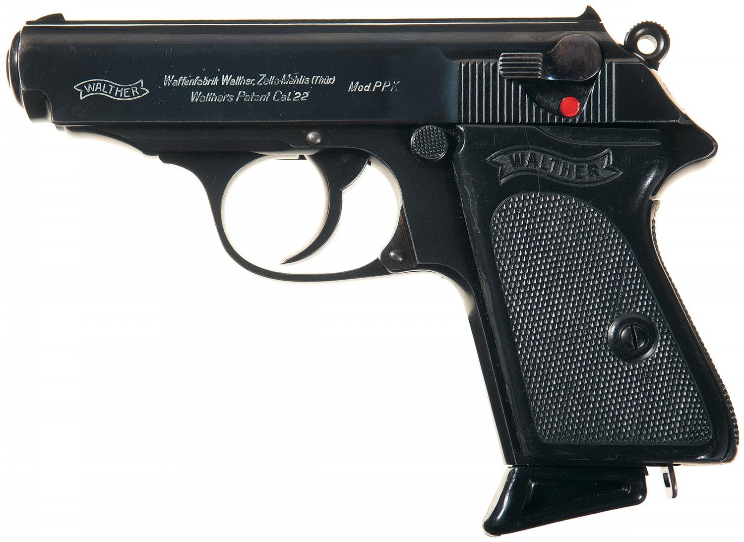Walther PPK "22LR" Pistol with Custom "SS" Slide Inscription