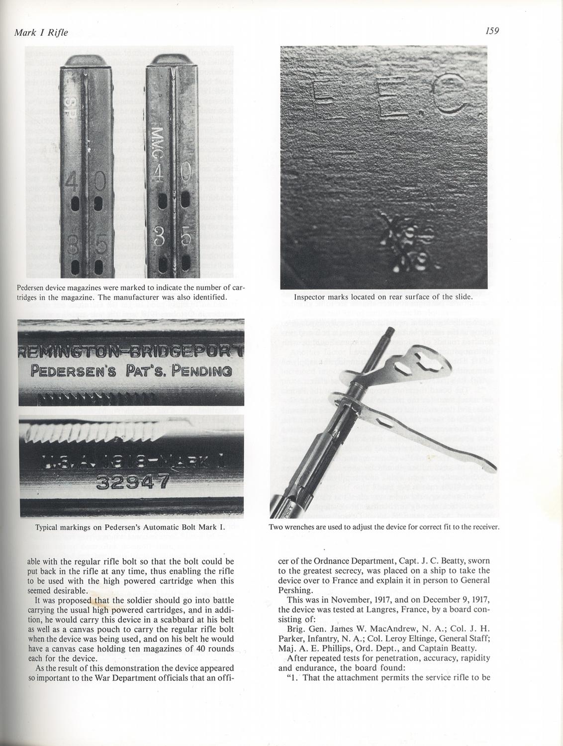 Rare Pedersen Device with Metal Case and U.S. Model 1903 Springfield ...