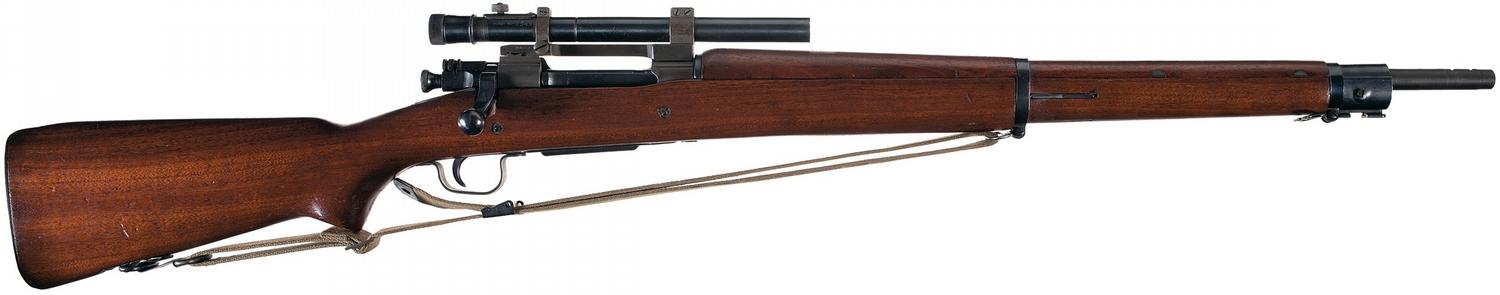 Excellent WWII Remington 1903A4 Sniper Rifle with Original M73B1 Sniper ...