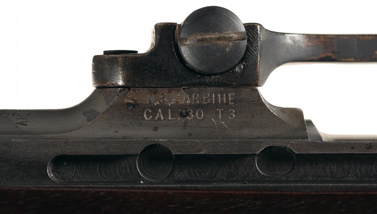 Scarce WWII Inland "T3" Carbine with Prototype Scope Base, M2 Infrared ...