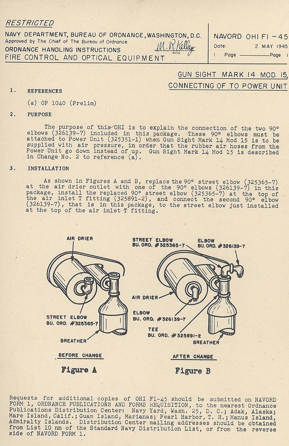 WWII Era Sperry Gyroscope Mark 14 Mod 15 Gyroscopic Gunsight with Case ...