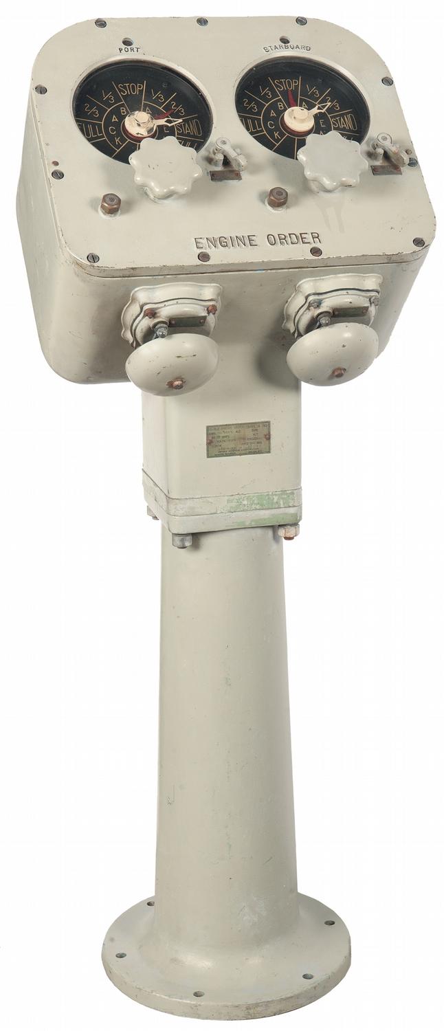 Original WWII Engine Order Telegraph Unit From the Bridge of the USS McKee
