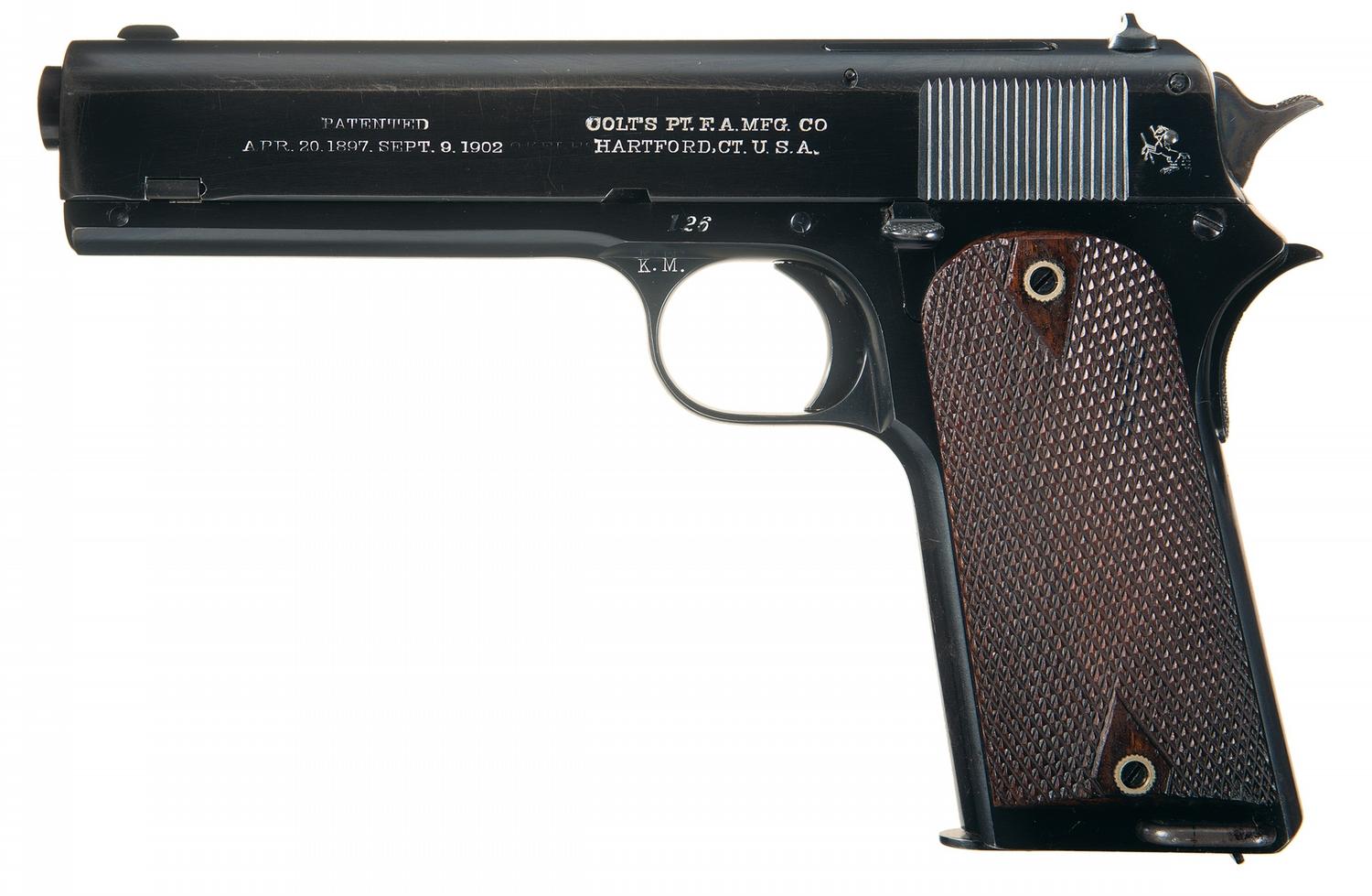 Rare U.S. Trials Colt Model 1907 Army Contract Semi-Automatic Pistol ...