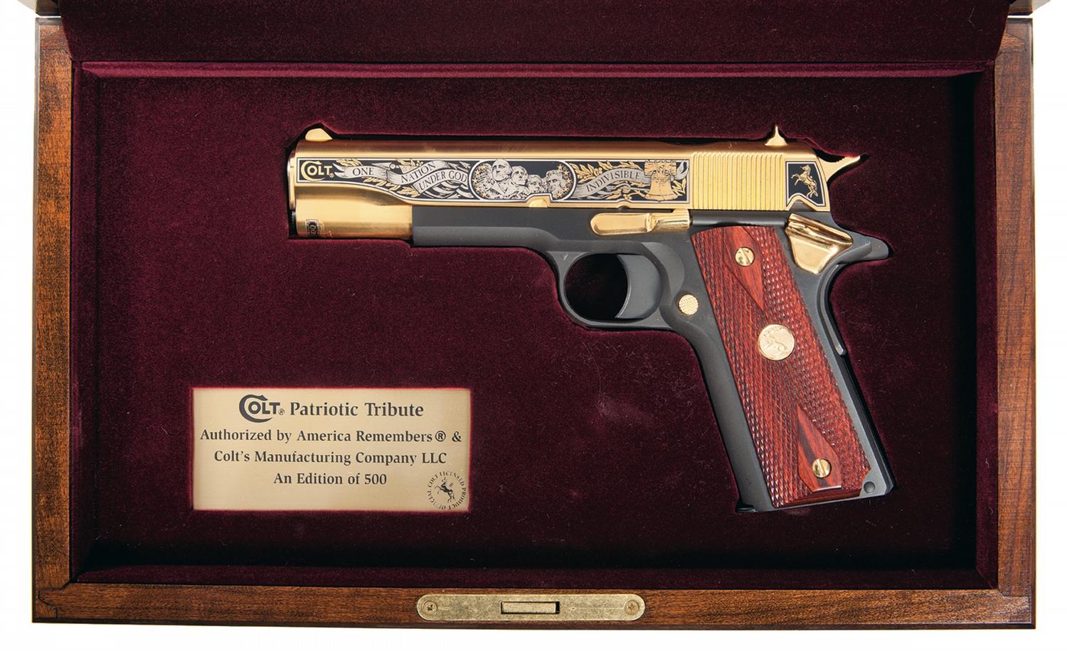 Colt Model 1911 Patriotic Tribute Commemorative Semi-Automatic Pistol ...