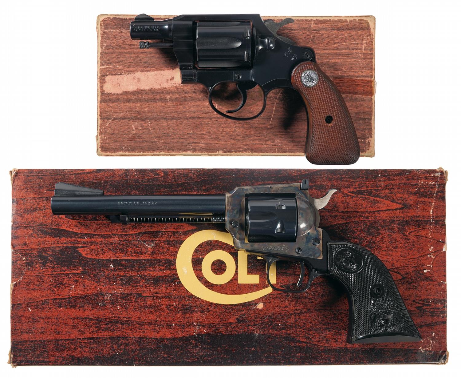 Two Boxed Colt Revolvers