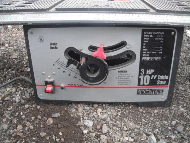 Ohio Forge 919-012 10" Table Saw