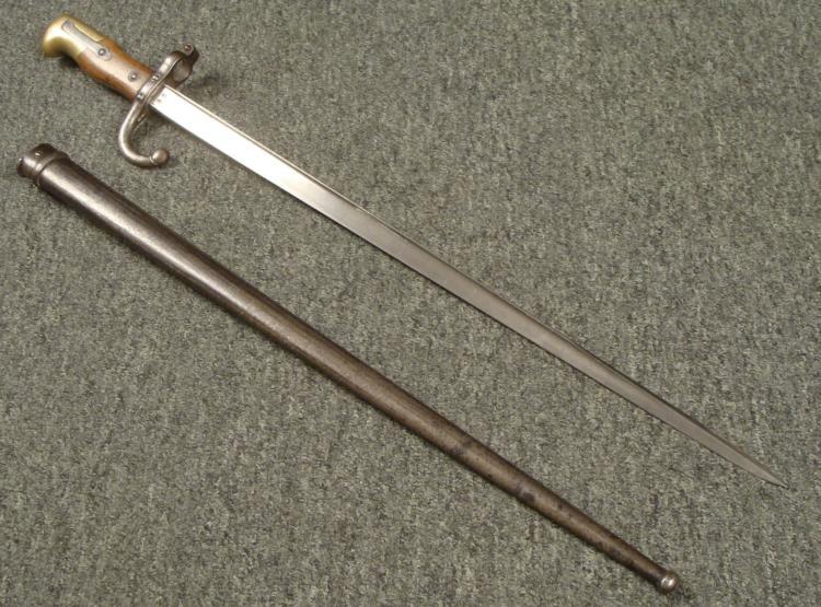M1874 FRENCH EPEE/GRAS SWORD BAYONET 1879 ST. ETIENNE