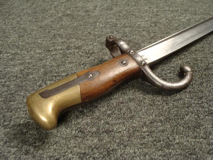 M1874 FRENCH EPEE/GRAS SWORD BAYONET 1879 ST. ETIENNE