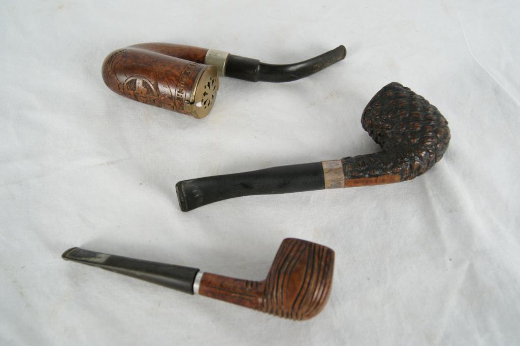 Lot of 7 Vintage Carved Meerschaum Pipes