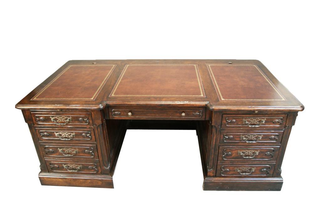 Outstanding 9 Drawer Executive Desk Otis Chandler From the B. Chandler ...
