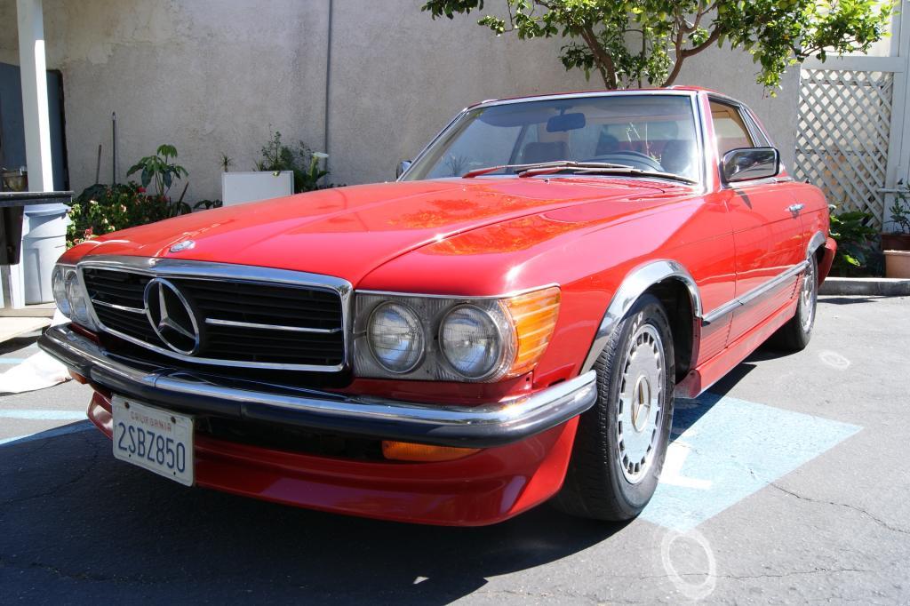 1985 Mercedes Benz SL500 hard & soft top - six cylinder motor-rebuilt ...
