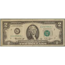 $2 Star Note 1976 Two Dollar Bill G Mint Chicago
