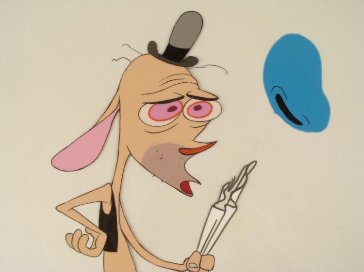 Original Clean Nose Production Ren And Stimpy Cel Art