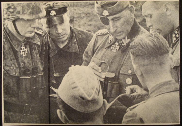 ORIGINAL NAZI SS POSTCARD SS OBERGRUPPENFUHRER, WAFFEN