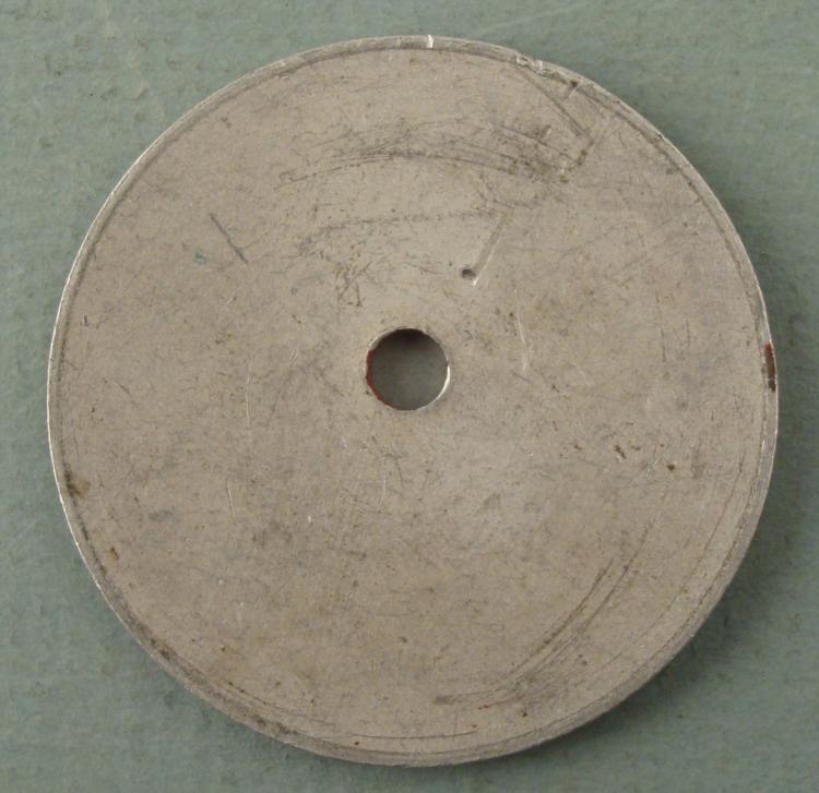 ORIGINAL NAZI WEHRMACHT LICENSE PLATE OFFICIAL DISC