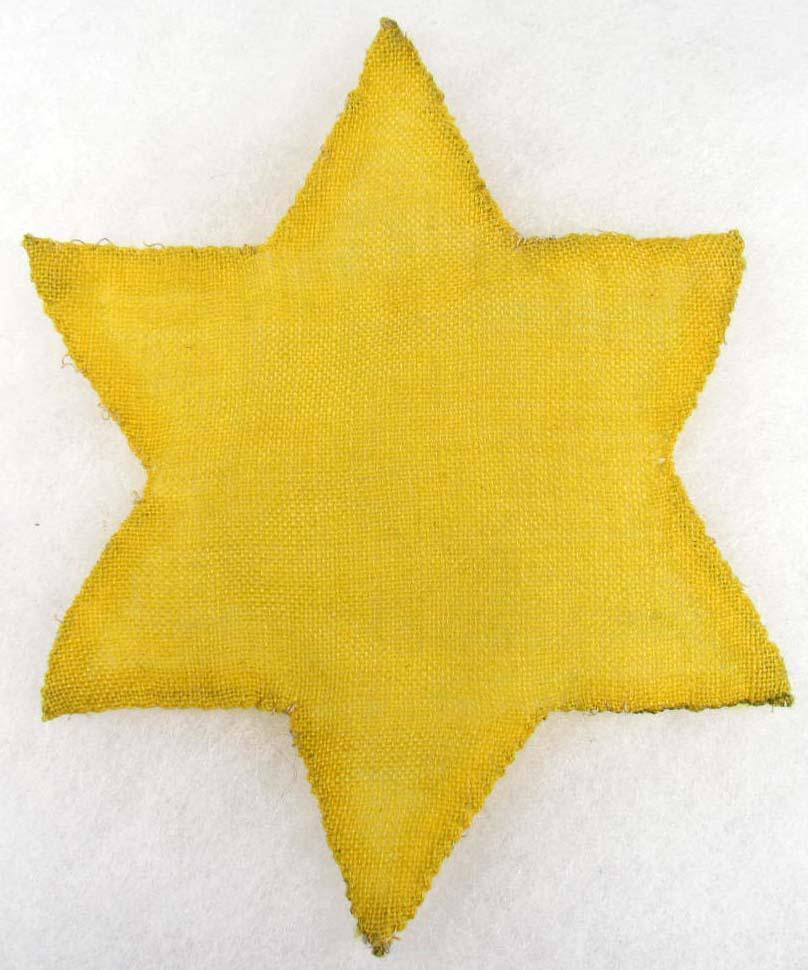 GERMAN NAZI JEWISH CONCENTRATION CAMP UNIFORM STAR