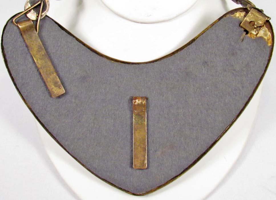 RARE GERMAN NAZI ARMY STANDARTE FLAG BEARERS GORGET AND NECK CHAIN