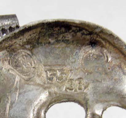 GERMAN NAZI SS CAP BADGE