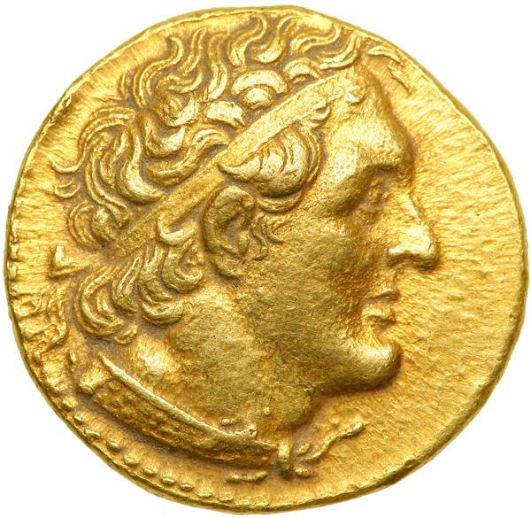 Ptolemaic Kingdom of Egypt. Ptolemy I, 323-285 BC. Gold Pentadrachm (17 ...