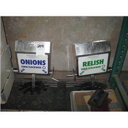 ONION & RELISH DISPENSERS (X2)