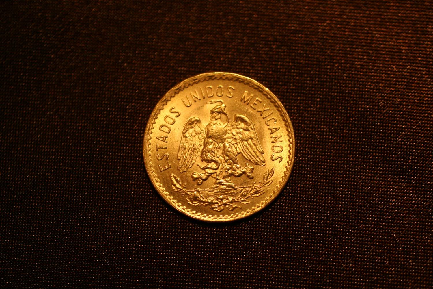 1955 Cinco Pesos Gold Coin 1955 Cinco Pesos Gold Coin