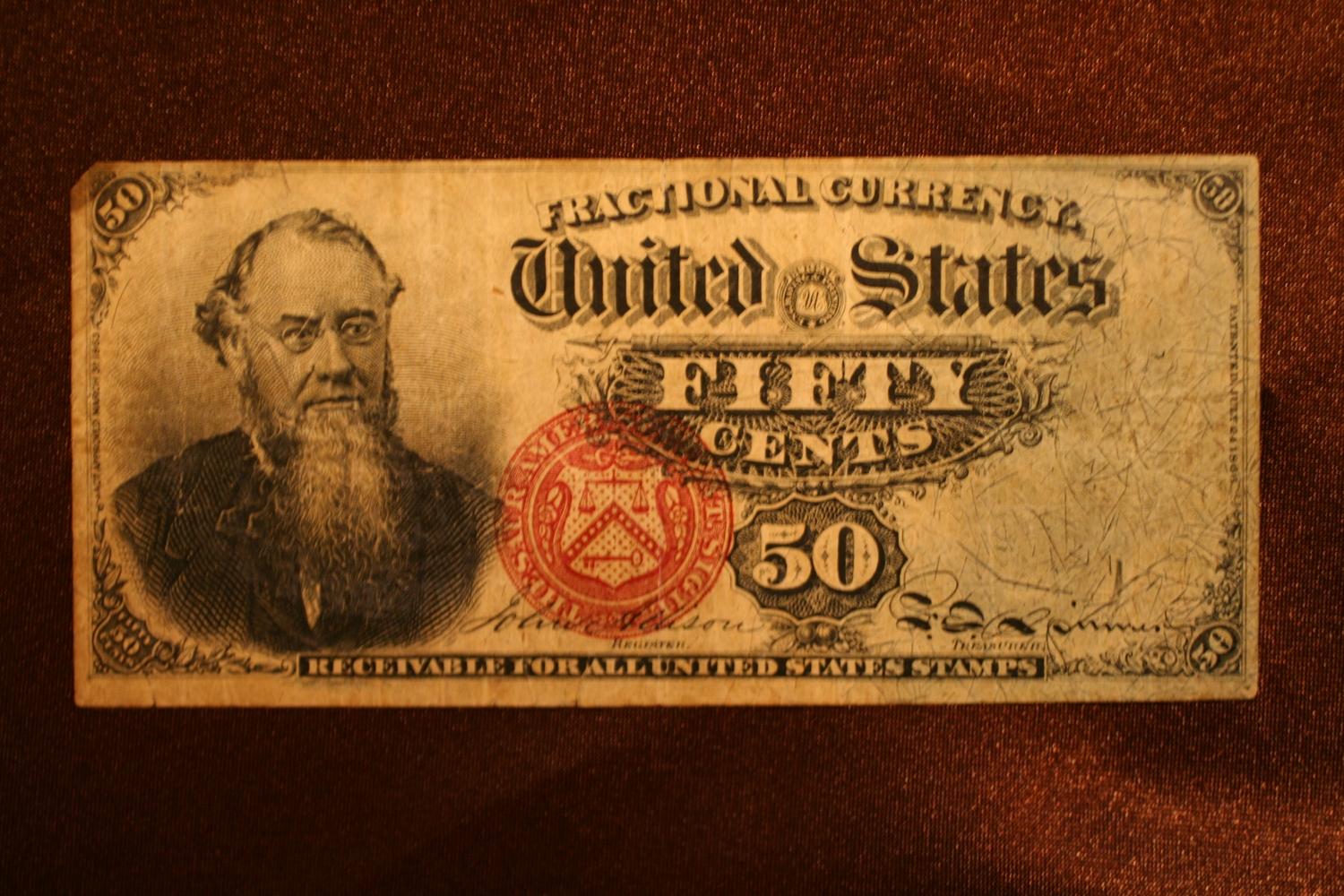 1871 50 Cent Fractional Currency
