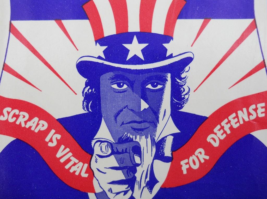 WWII Uncle Sam Window Sticker