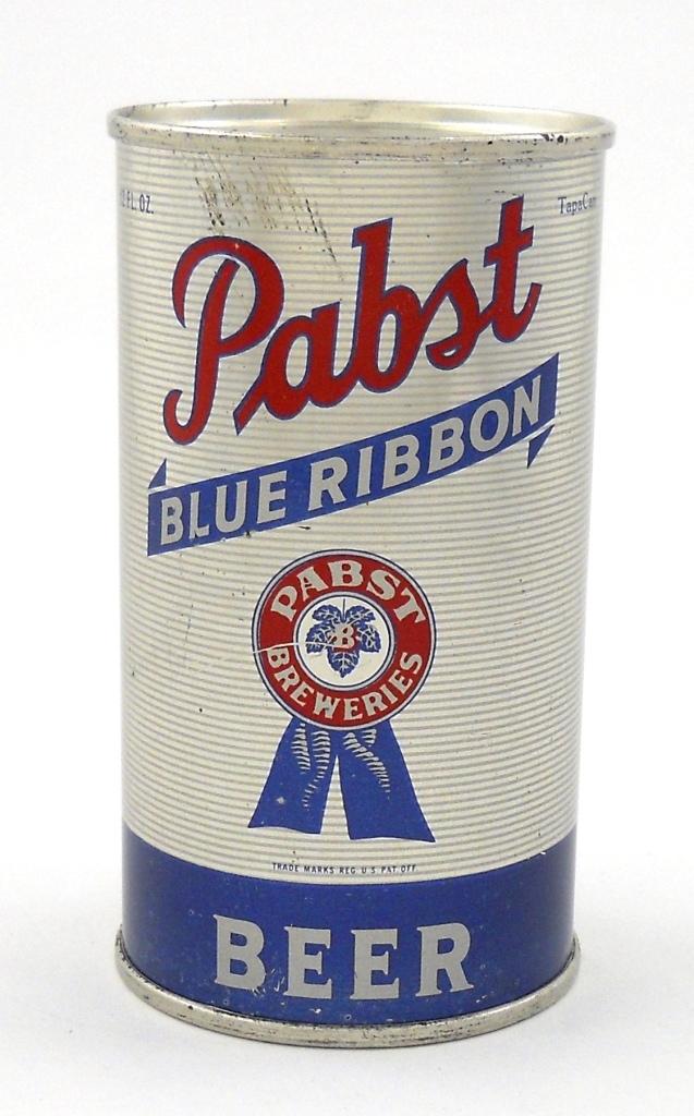 Pabst Blue Ribbon Flat-Top Beer Can