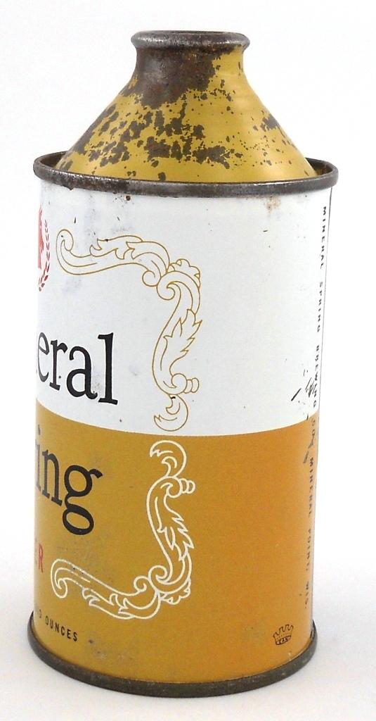 Mineral Spring Cone Top Beer Can