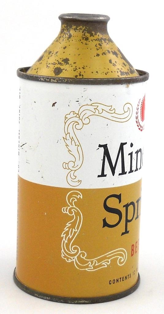 Mineral Spring Cone Top Beer Can